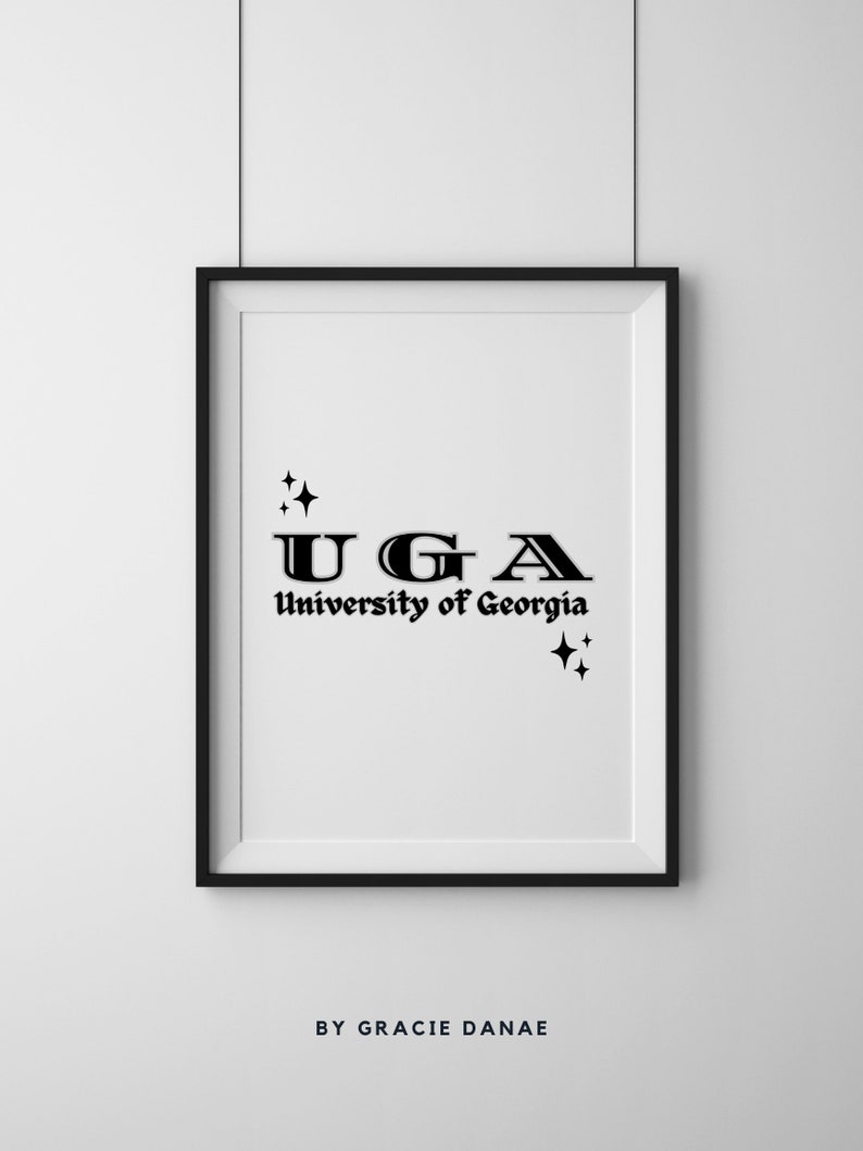 UGA University of Georgia Transparent PNG Downloadable File - Etsy