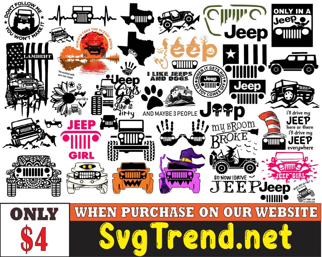 J-eep Bundle Svg J-eep Svg Vector File Instant Download - Etsy