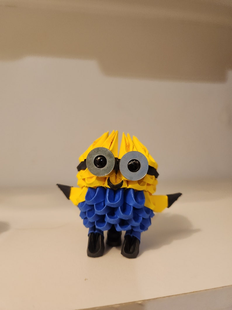 3D Origami Minion - Etsy