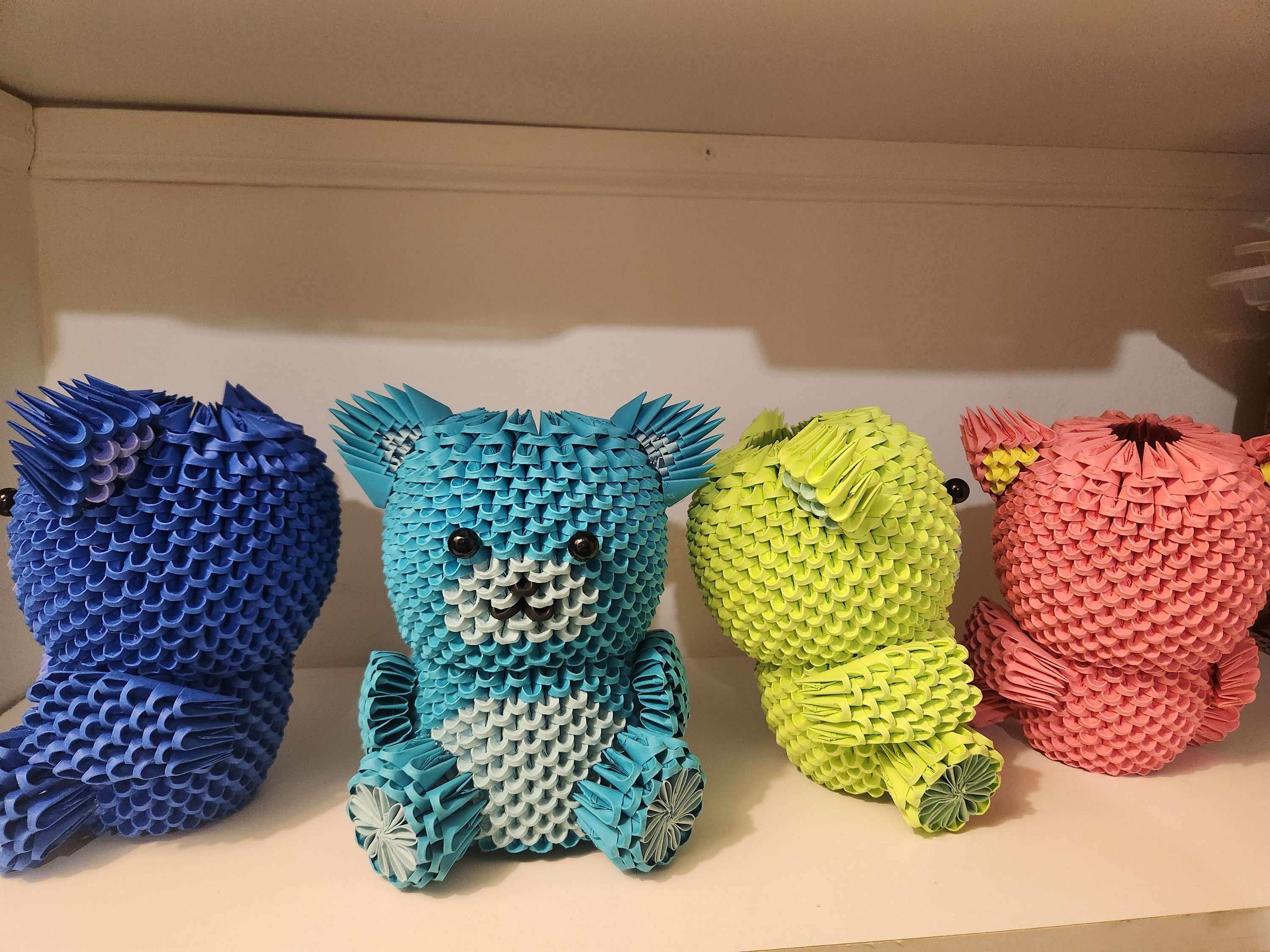 3D Origami Large Bear - Etsy