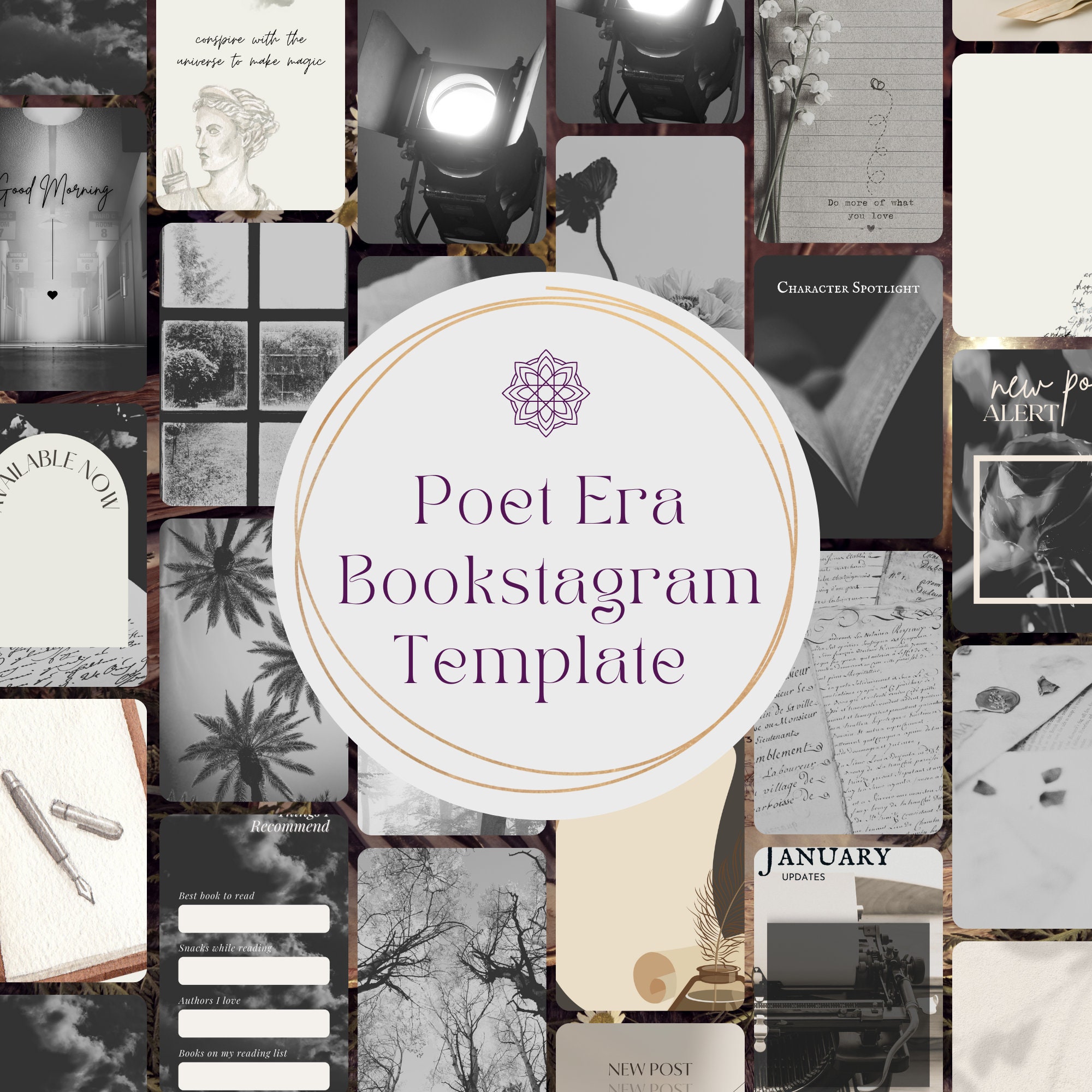 175+ Canva in Your Poet Era Templates | Authors | Readers | Bookstagram ...