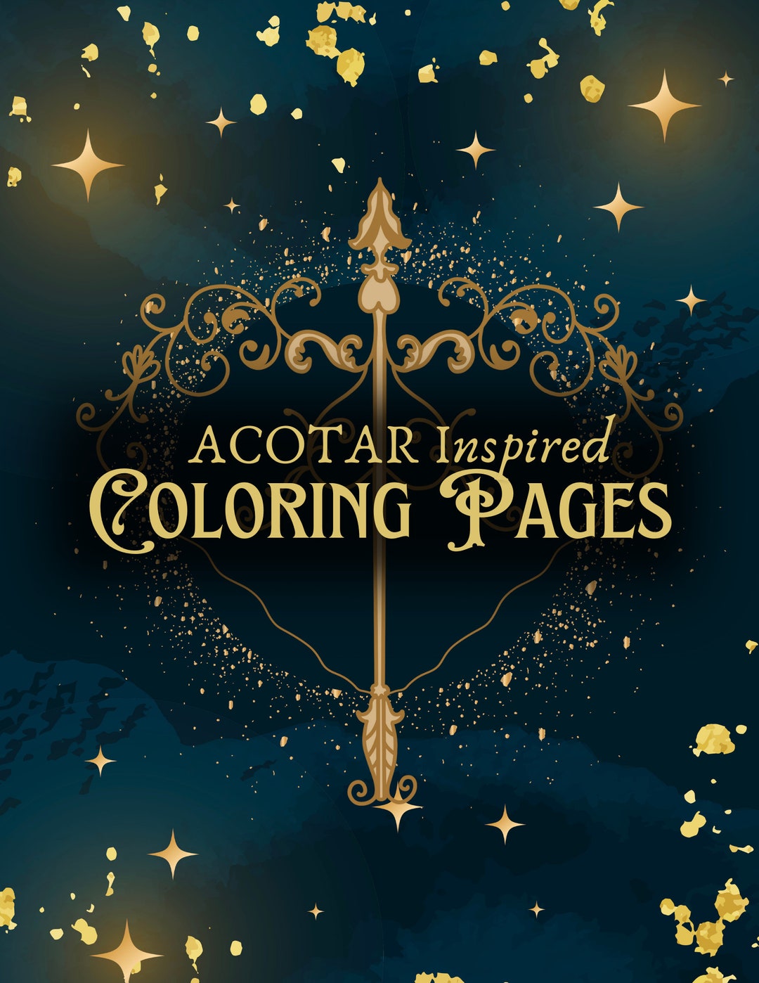 Acotar-inspired Coloring Book | Digital Fantasy Coloring Pages ...