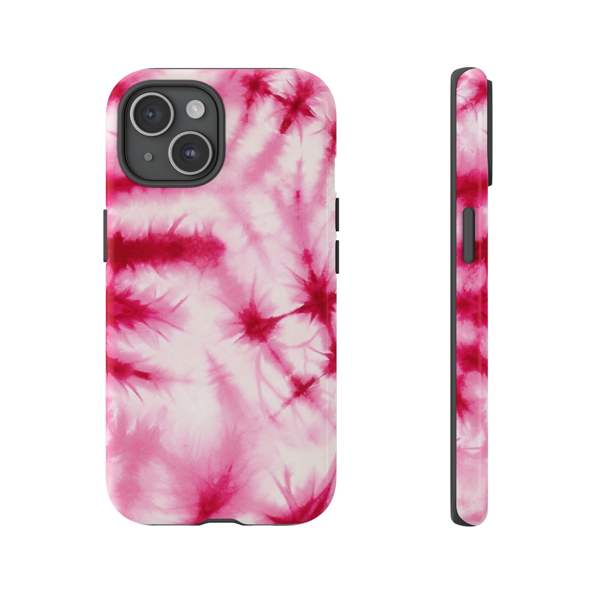 Pink Tie Dye Tough Phone Case, Tie Dye Phone Case, Aesthetic Hippie ...