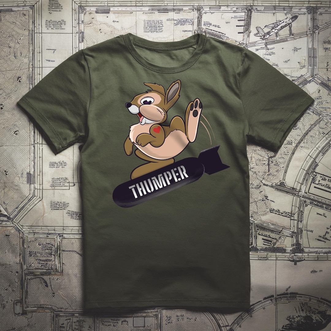 Thumper WW2 Nose Art T-shirt - Vintage Disney Insignia - Etsy