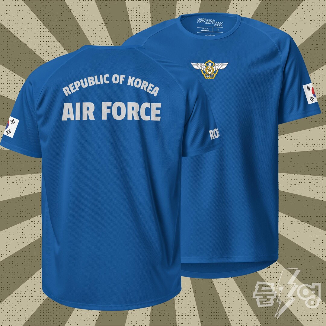 Korea Air Force Tech Tee. ROKAF Military Physical Training T Shirt. - Etsy