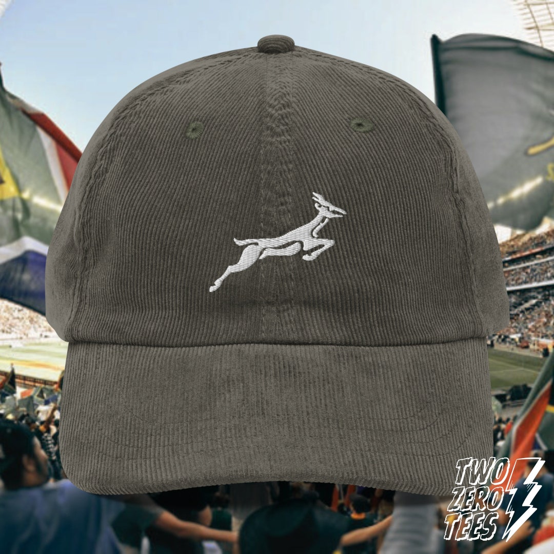 South Africa Vintage Style Corduroy Cap. Premium Springbok Fan - Etsy