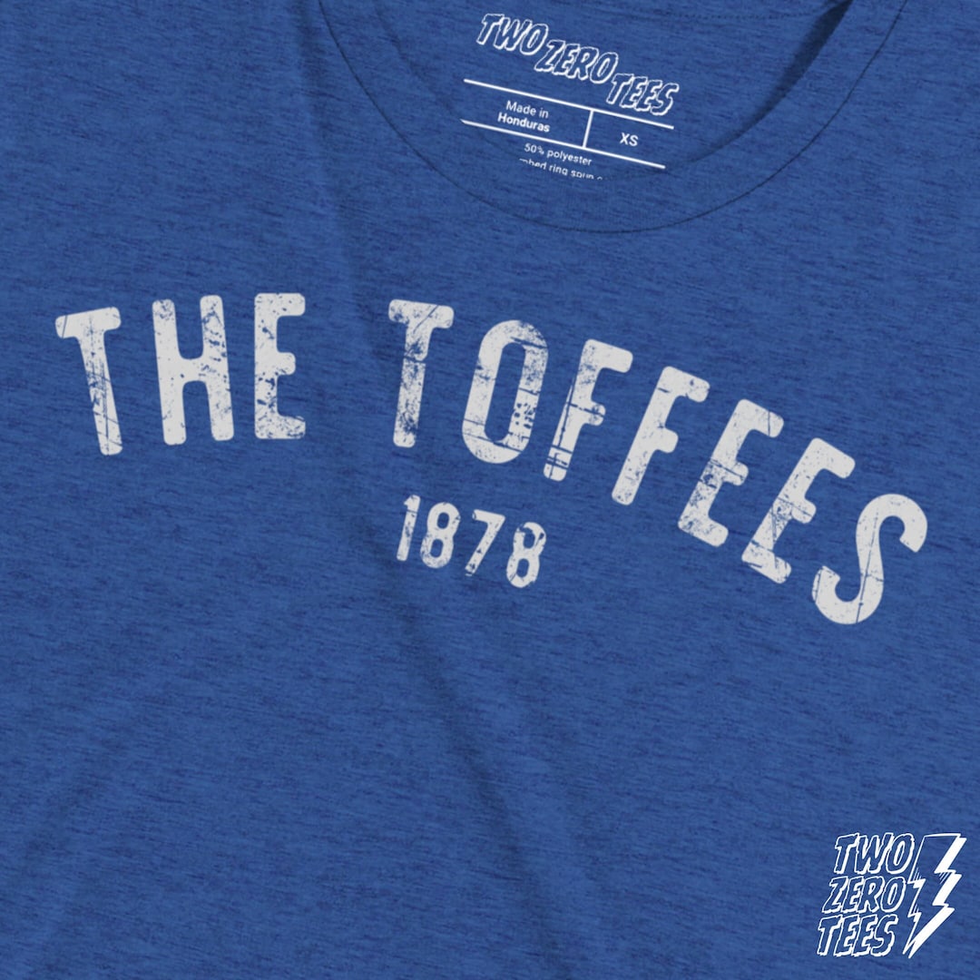 The Toffees Tee. Premium Triblend Vintage Style Distressed Graphic ...