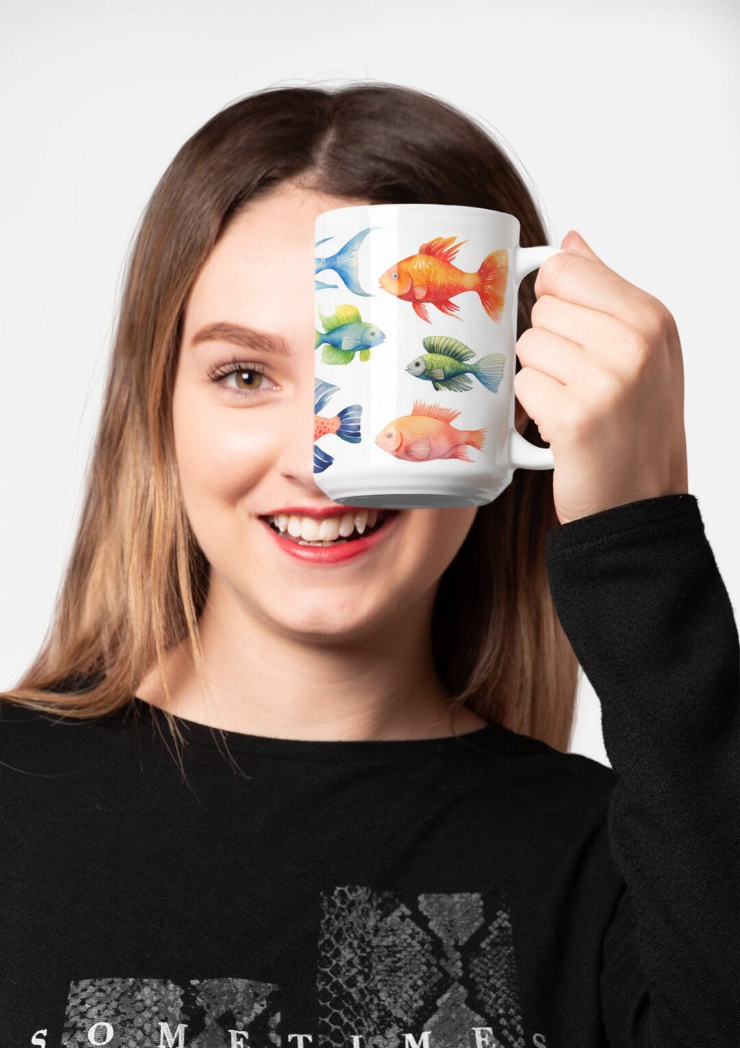 Tropical Fish Ceramic Mug 15oz, Mug Gift, Tropical Fish, Coffee Mug ...