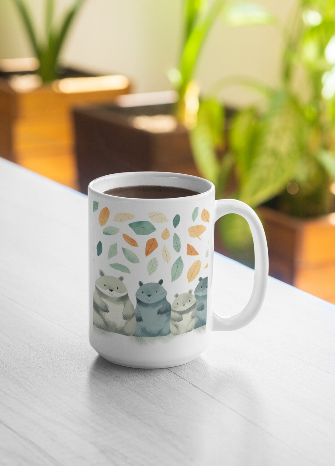 Mug With Wombats, Mug Gift, Wombats, Coffee Mug, Tea Mug, Chocolate Mug ...