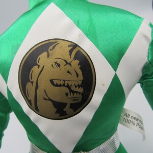 Green Ranger Plush Mighty Morphin Power Rangers 1994 Saban Vintage ...