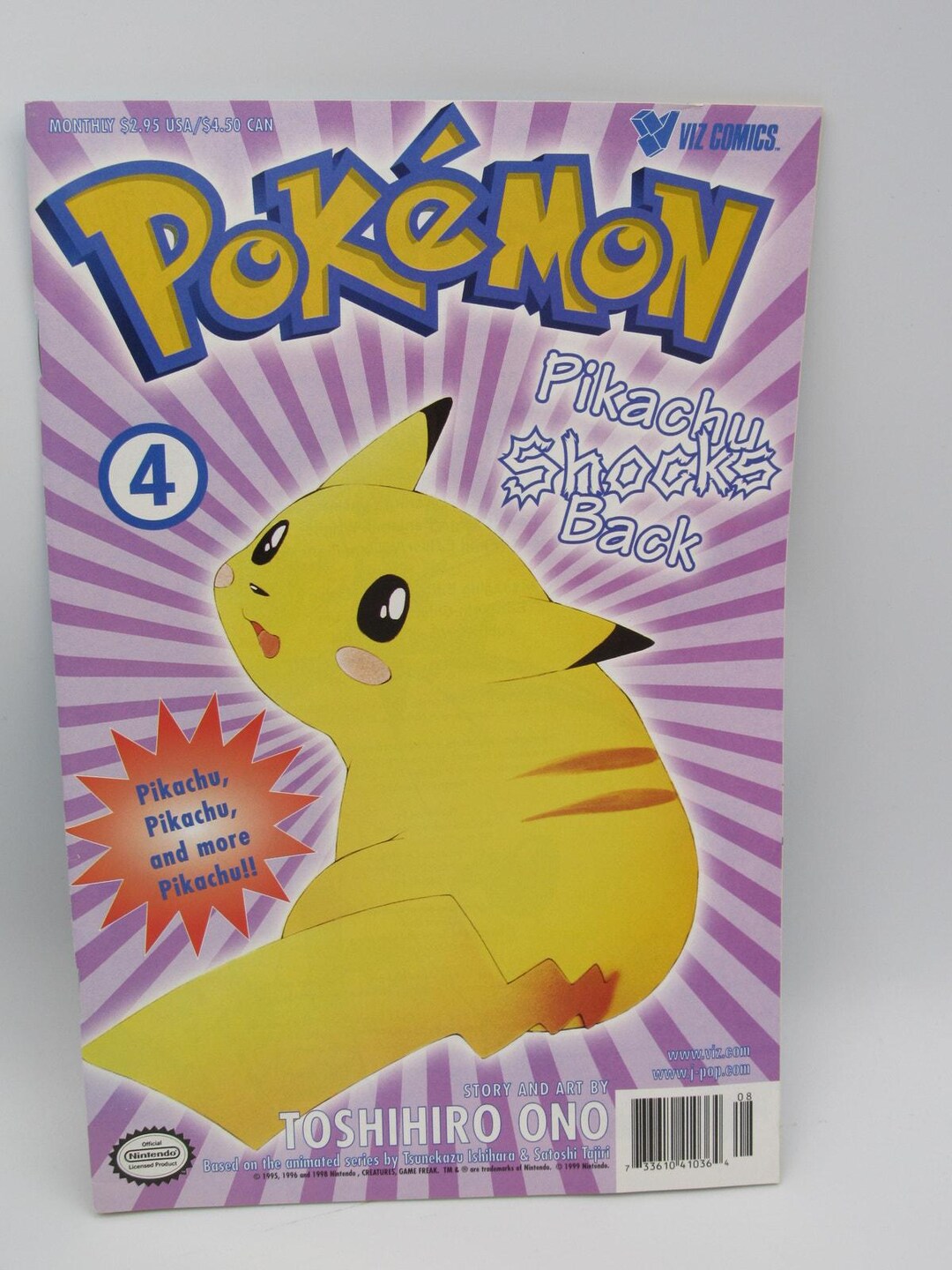 NEW Pokemon Viz Comics Pikachu Shocks Back 4 Manga Nintendo 1999 ...