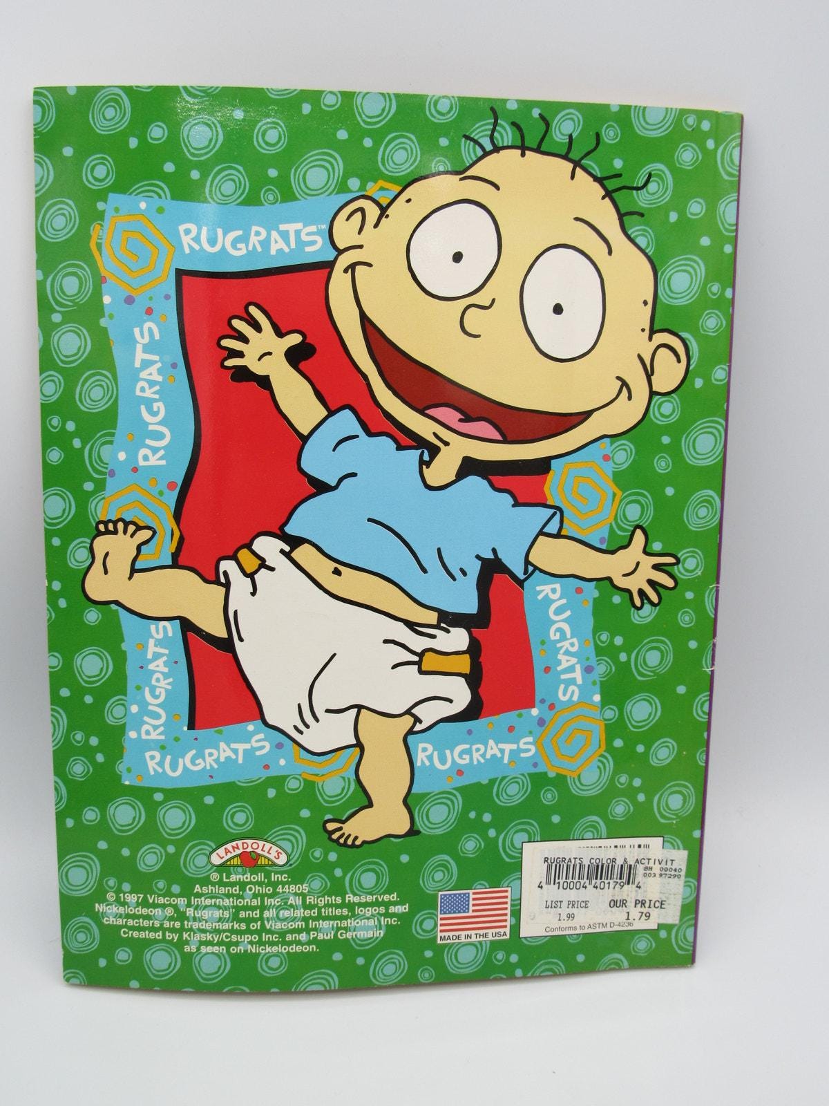 New Rugrats Activity & Coloring Book Chuckie Nickelodeon 1997 Landoll's ...