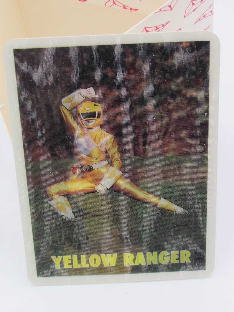 Mighty Morphin Power Rangers Magic Action Trading Card Yellow - Etsy