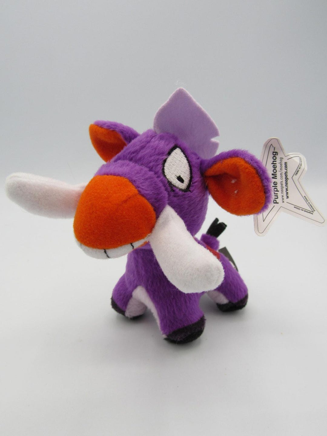 NEW W/ Tags Purple Moehog Plush Neopets Limited Edition 2004 Mcdonalds ...