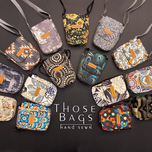 Small Black Fabric Bags - Etsy