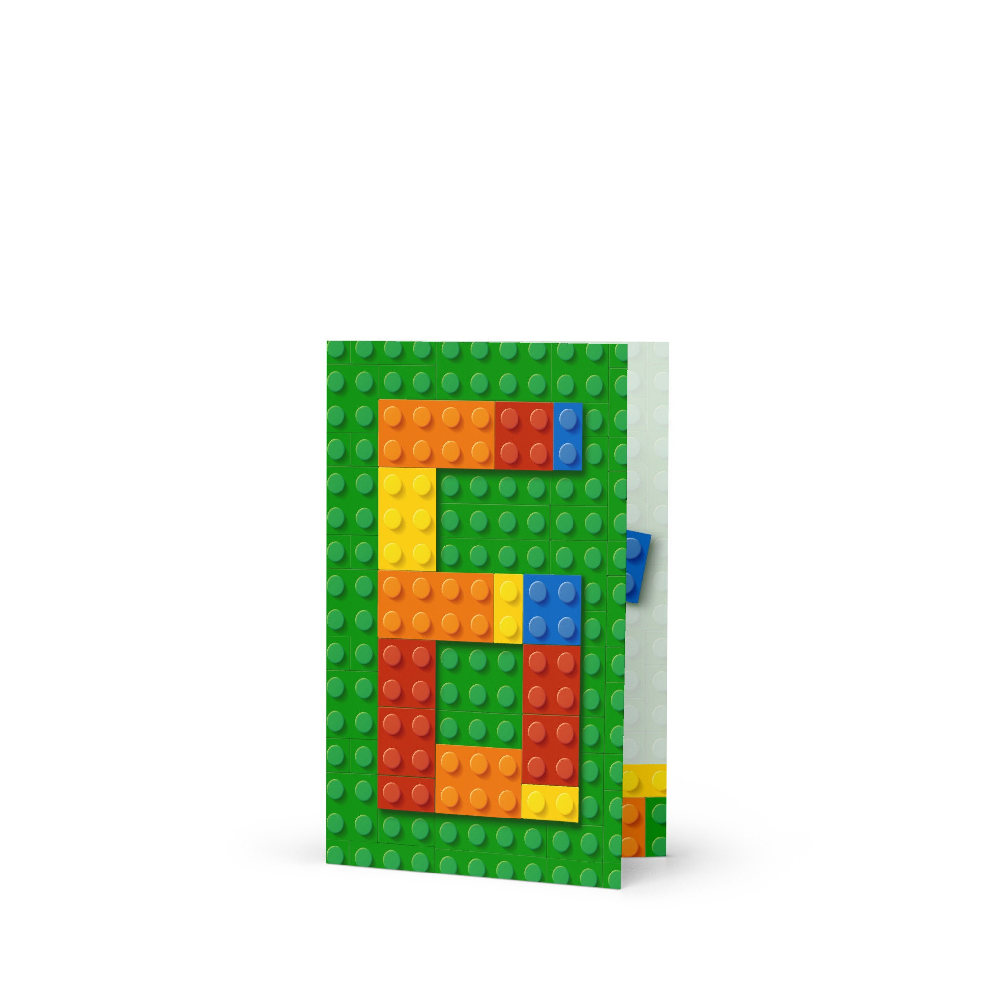 Lego Style 6th Birthday Greeting Card - Etsy