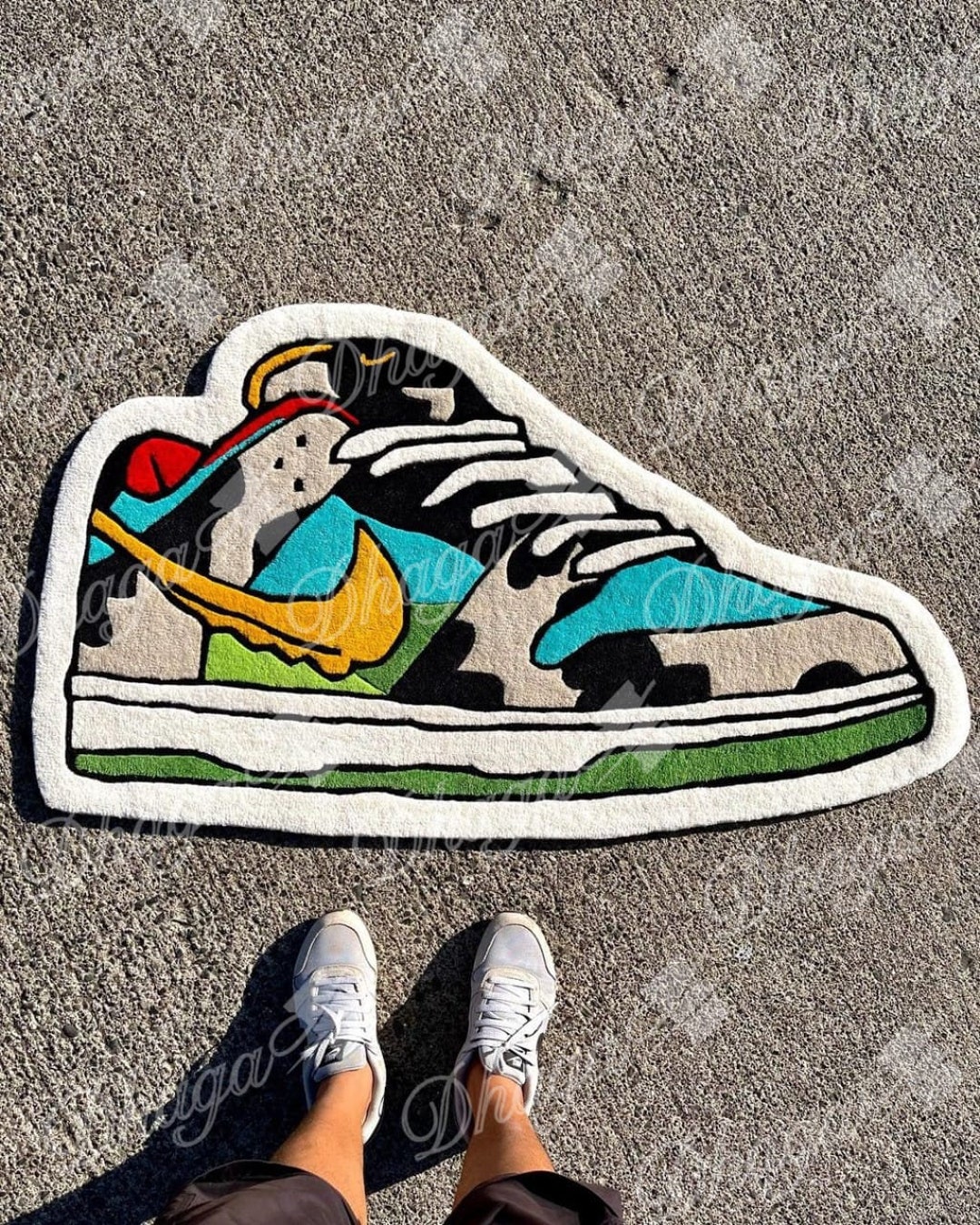 Musturd Beige, Fancy Shoes Shape, Well Designed Hand Tufted Rugs ...