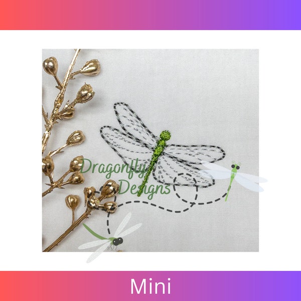 Sashiko Dragonfly - Etsy