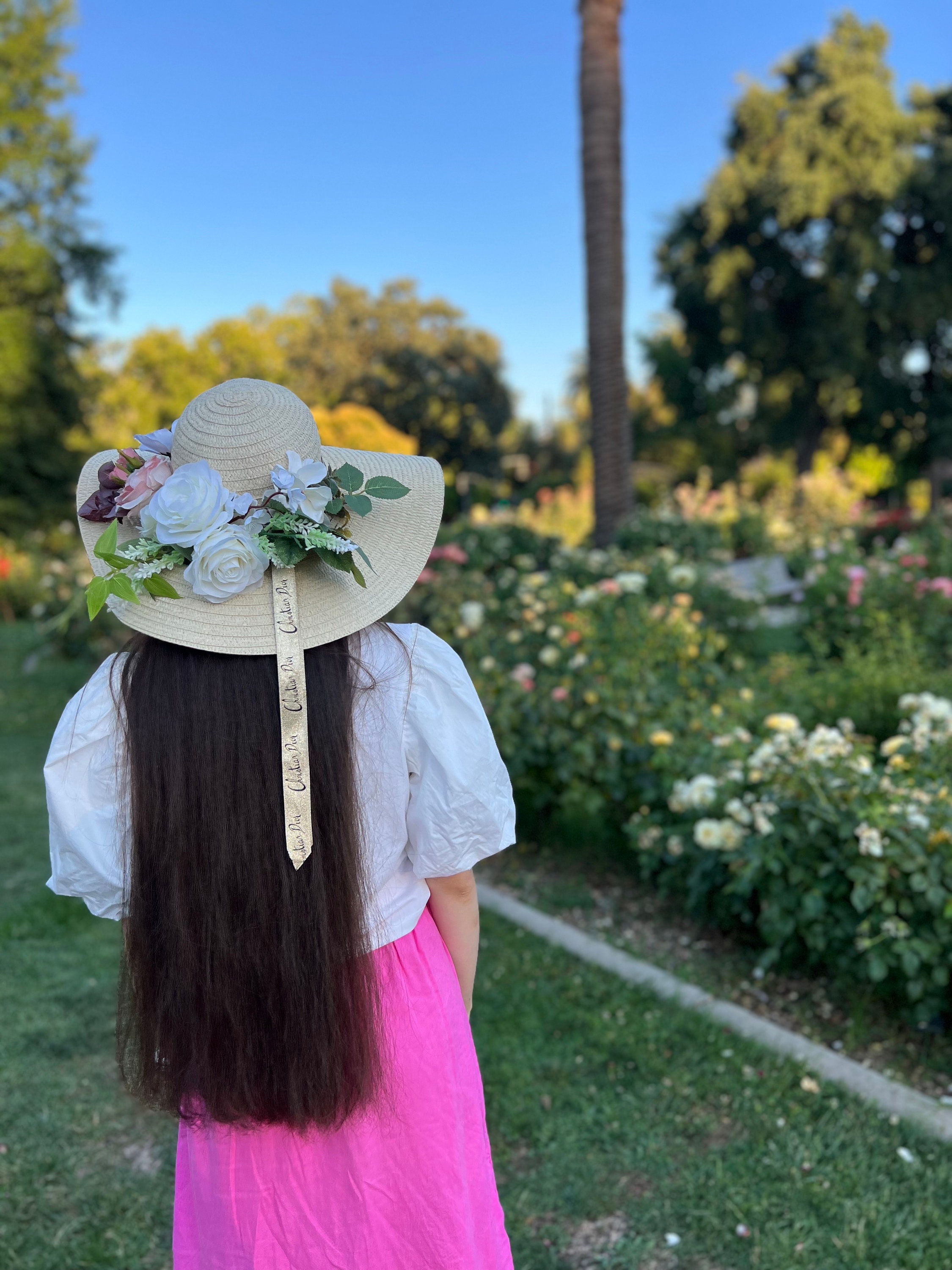 Cottagecore Floral Sun Hat | Handmade Garden Party Hat | Picnic and ...