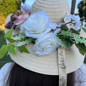 Cottagecore Floral Sun Hat | Handmade Garden Party Hat | Picnic and ...