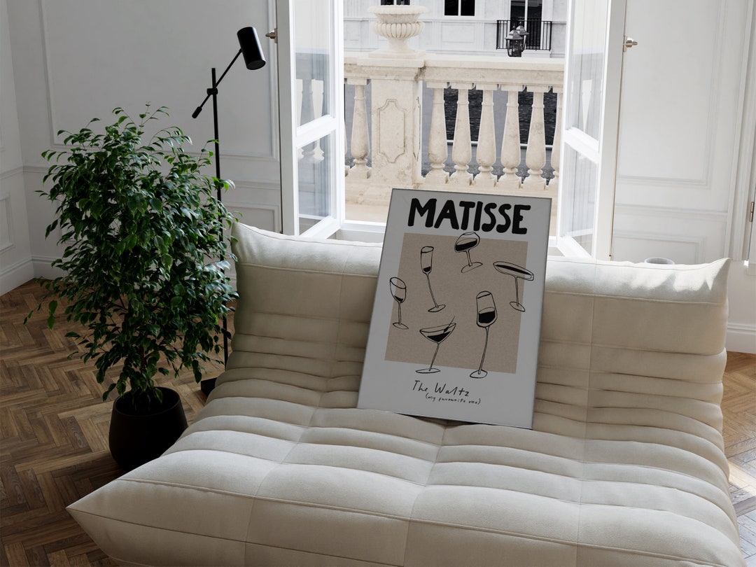 Modern Matisse Print, Bar Cart Matisse Drink Poster, Matisse Retro ...