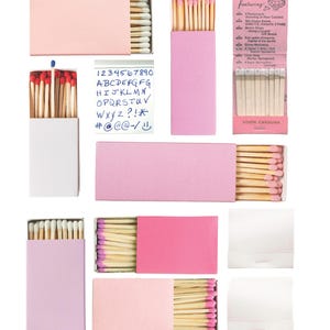 Blank Pink Matchbook Print, Trendy Matches Poster, Trendy Wall Art ...
