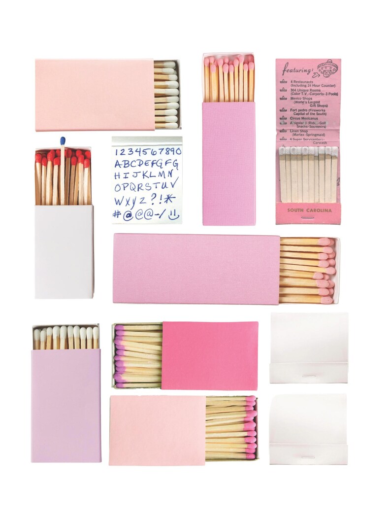 Blank Pink Matchbook Print, Trendy Matches Poster, Trendy Wall Art ...