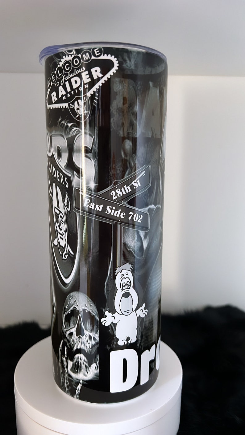 Raiders Collage Las Vegas Raiders Inspired 20oz Stainless Steel ...