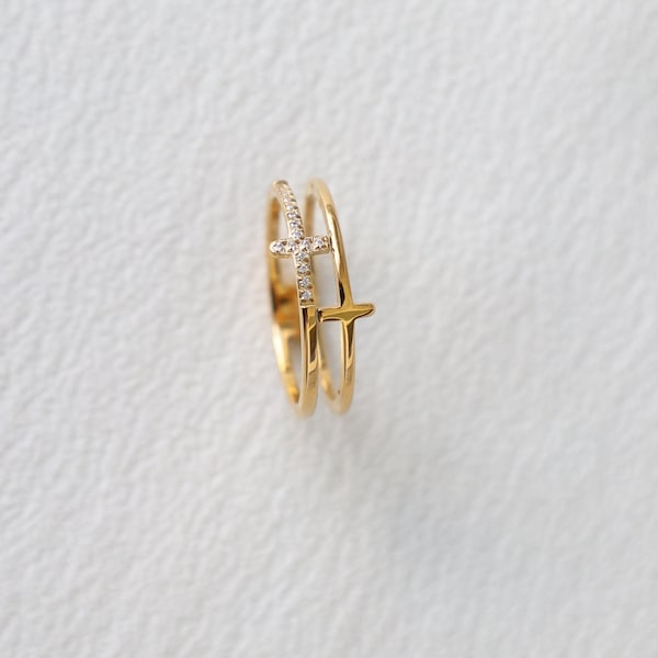Cross Ring - Etsy