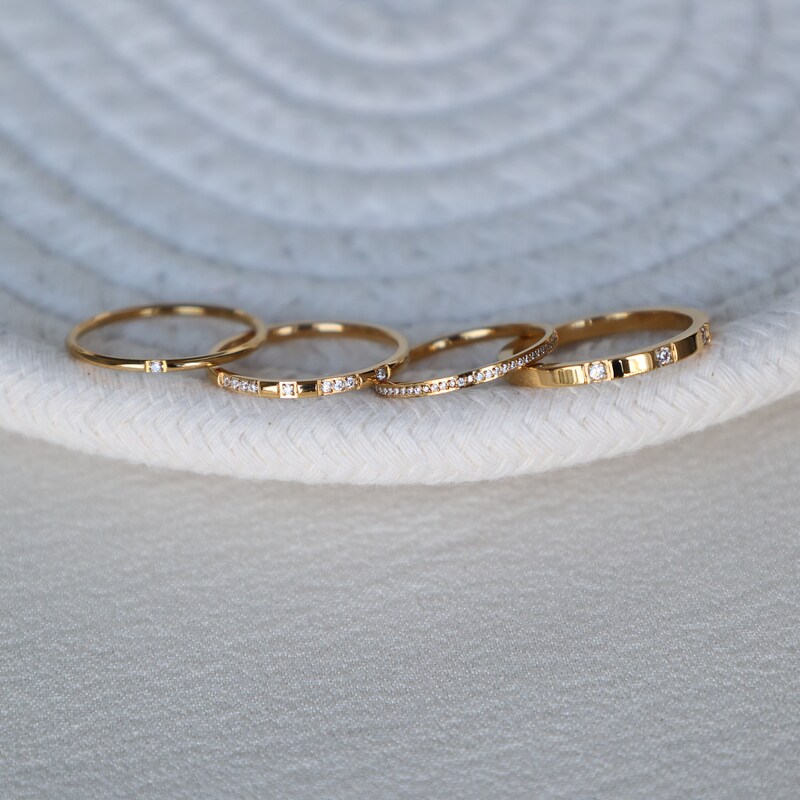 Simple Gold Wedding Rings - Etsy