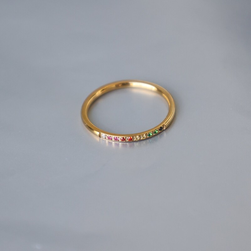 Rainbow Ring - Etsy