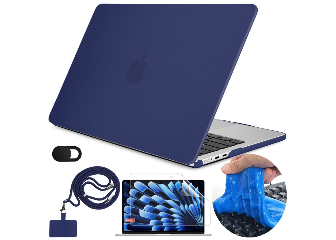 MacBook Air 15 Inch Case Matte Navy Blue Goods by A Compatible With New ...