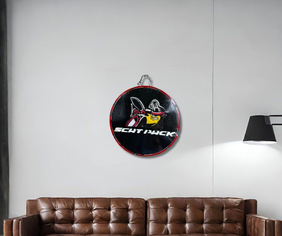 Scat Pack Metal Wall Art for Car Enthusiast Gift for Him Dodge Charger ...
