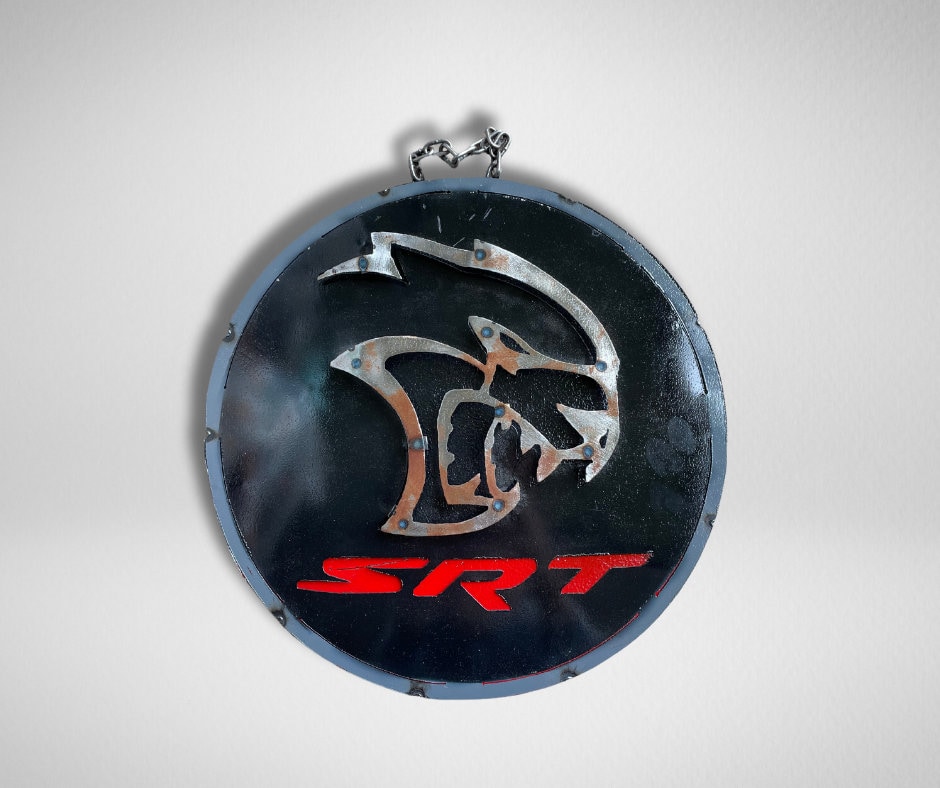 Hellcat Logo Sign for Car Lover Gift for Him SRT Symbol Sign for Car ...