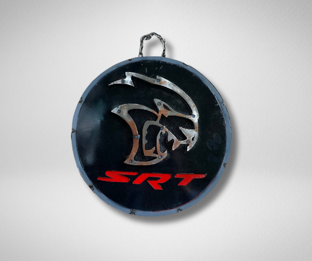 Hellcat Logo Sign for Car Lover Gift for Him SRT Symbol Sign for Car ...