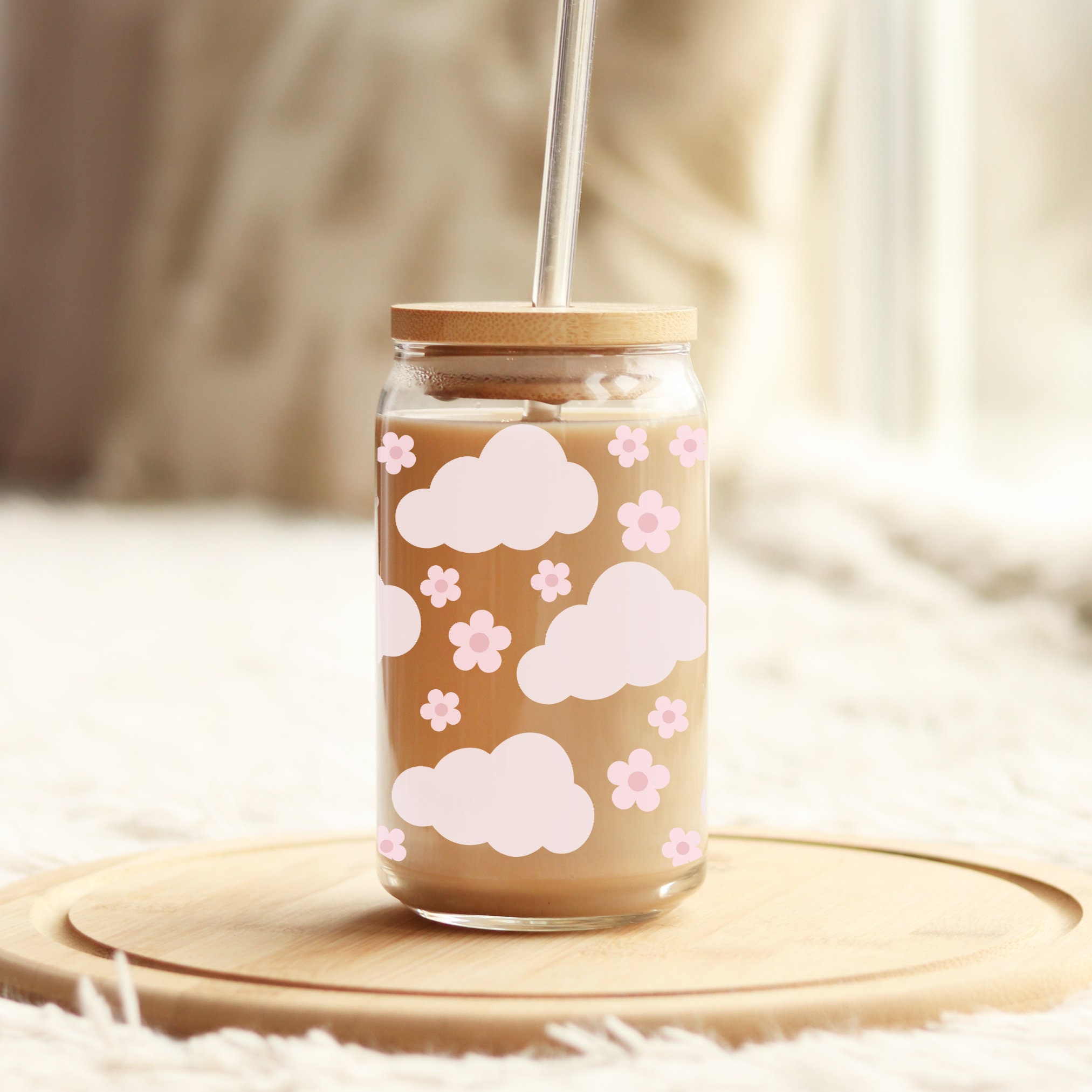Cloud Libbey Svg Cup Wrap, Libbey Svg Designs, Daisy Libbey Svg, Cute ...
