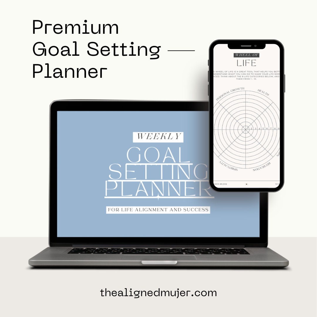 Premium Weekly Goal Setting Planner - Etsy