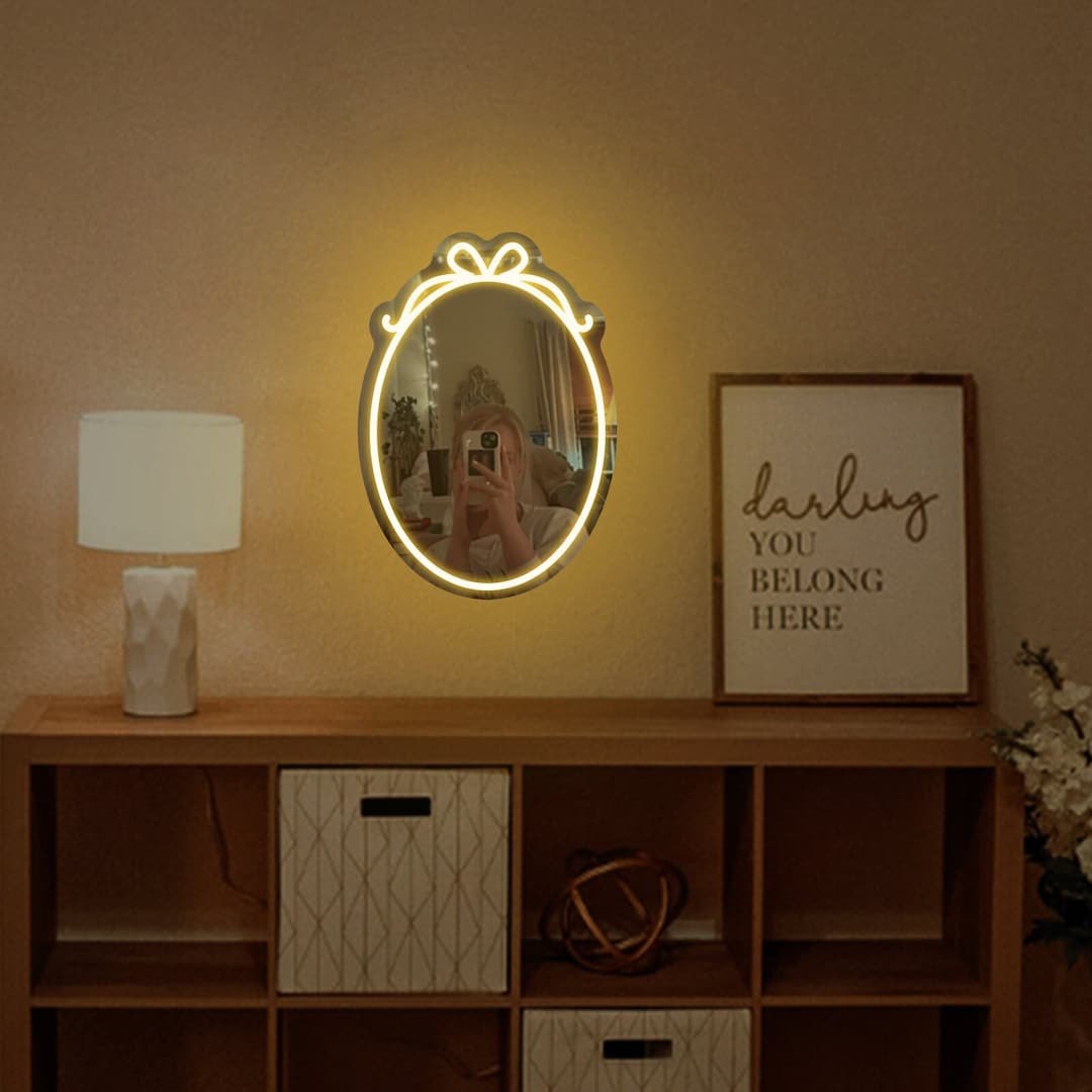 Princess Mirror Neon Sign Fairytale LED Neon Mirrior Wall - Etsy