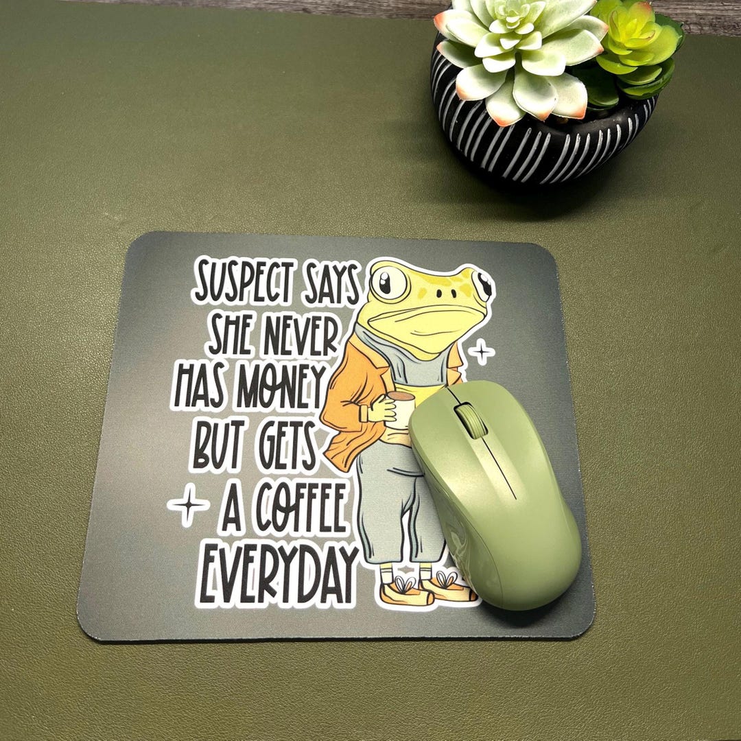 Mouse Pads, Funny Mouse Pads, Office Decor, Suspect Says - Etsy