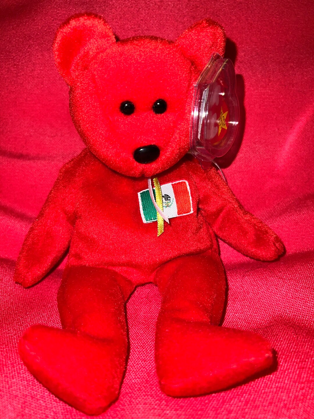Osito Beanie Baby With Mexican Flag - Etsy