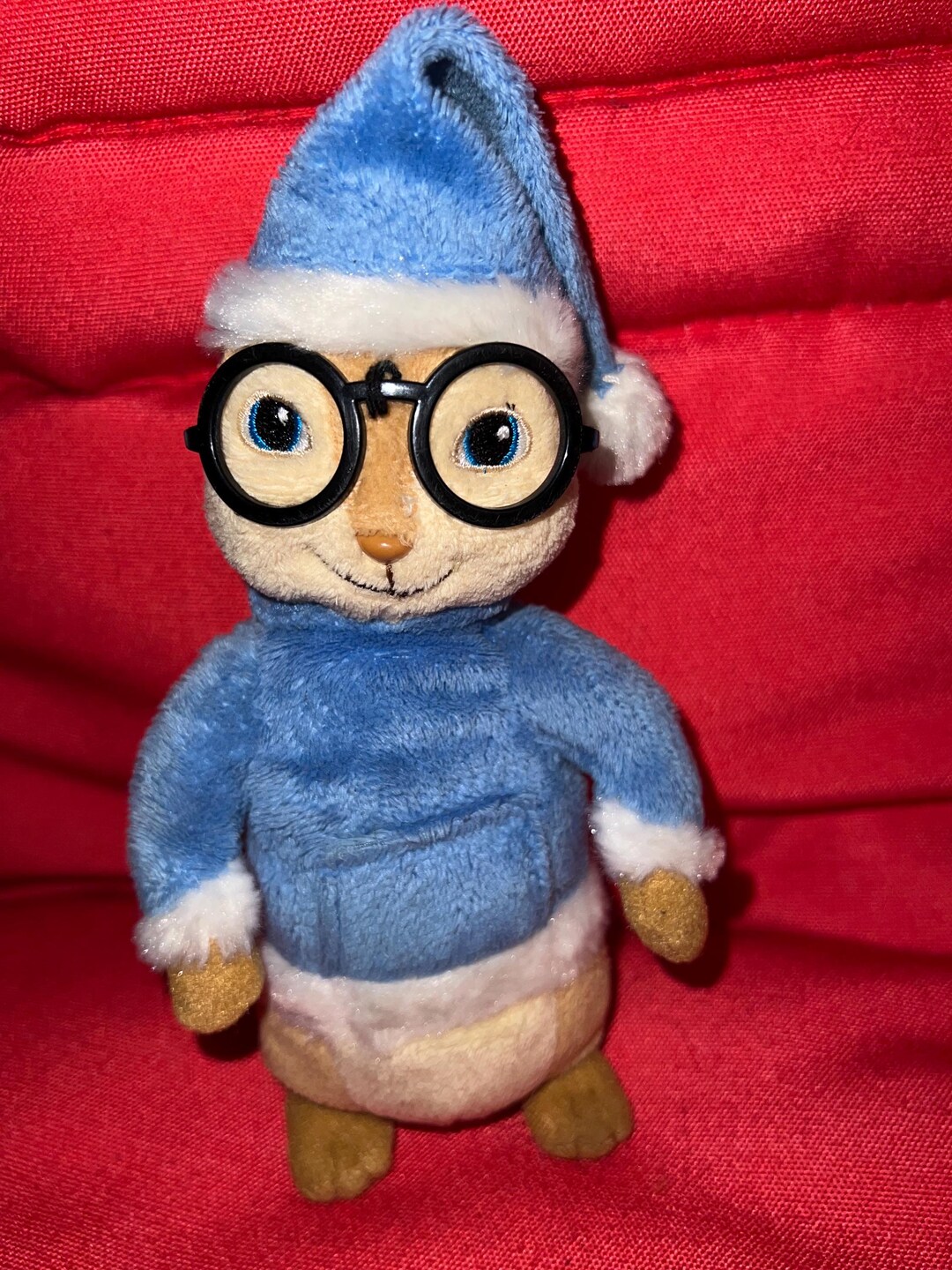 Simon From Alvin and the Chipmunks •beanie Baby With Christmas Outfit ...