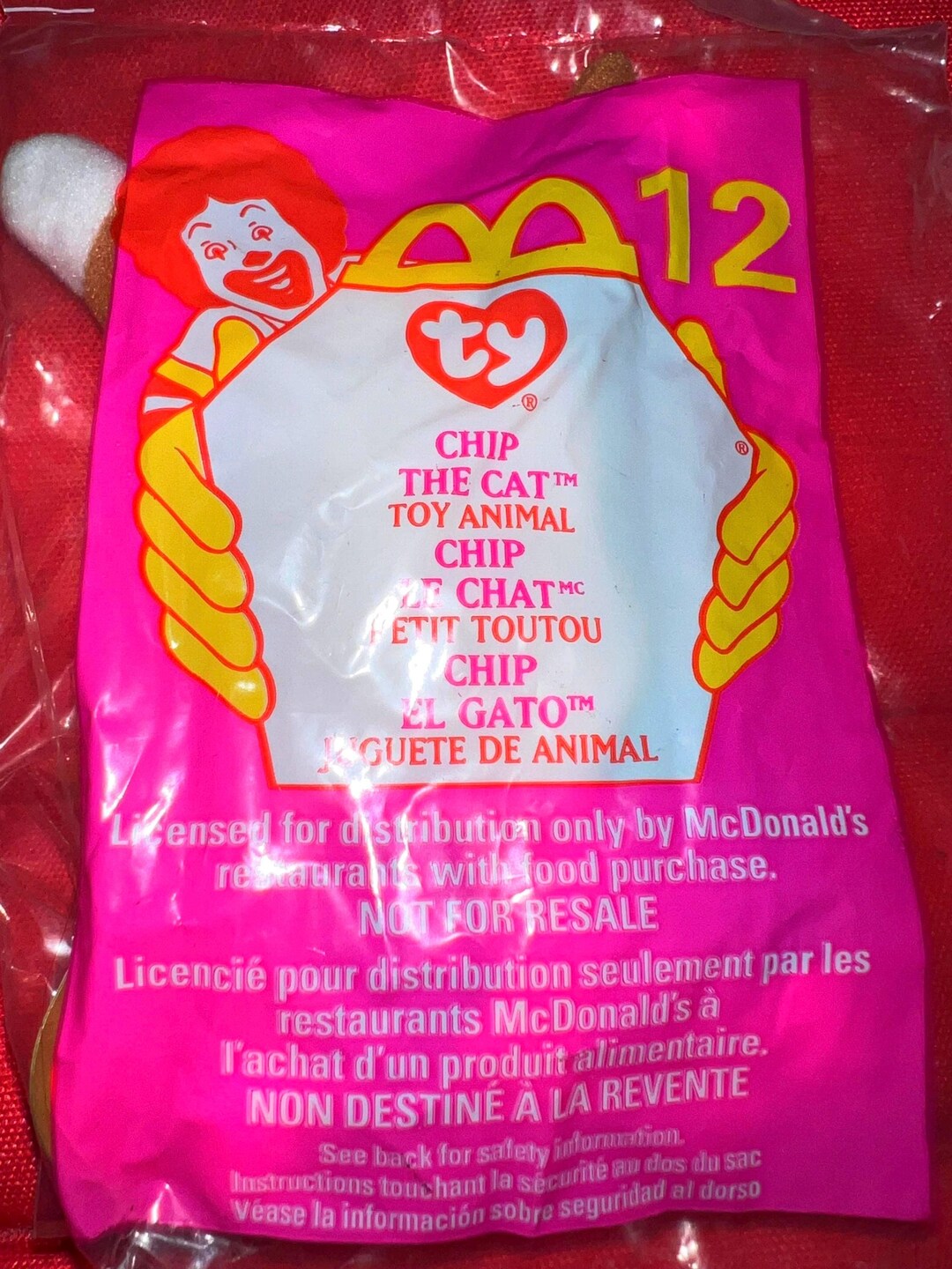 Mcdonald's Teenie Beanie Baby Chip the Cat - Etsy