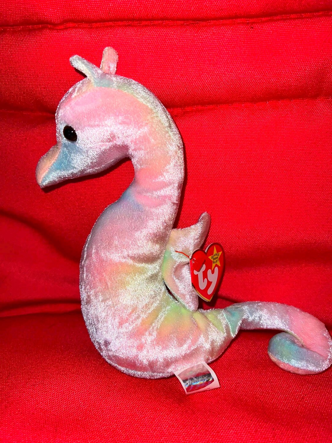 Neon • the Seahorse Beanie Baby - Great Colors! - Etsy