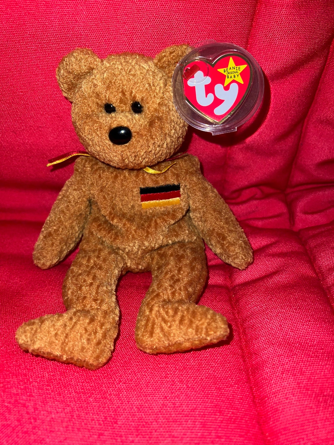 Germania German Bear Beanie Baby - Etsy