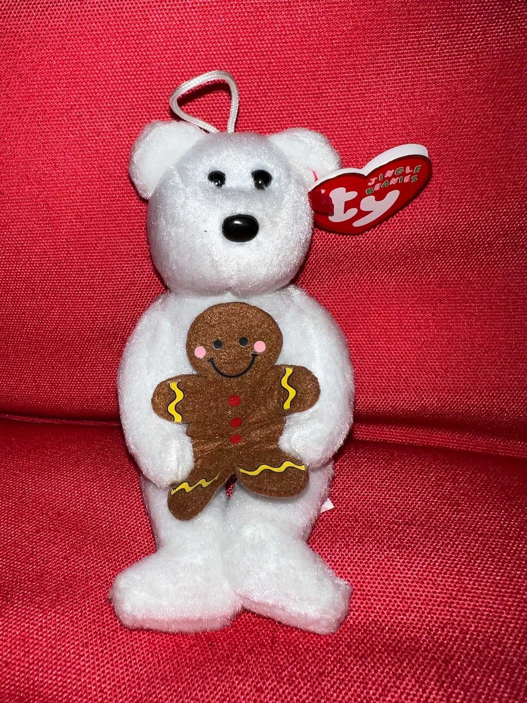 Goody the Christmas Jingle Beanie Baby Bear • *this is Approximately 4 ...