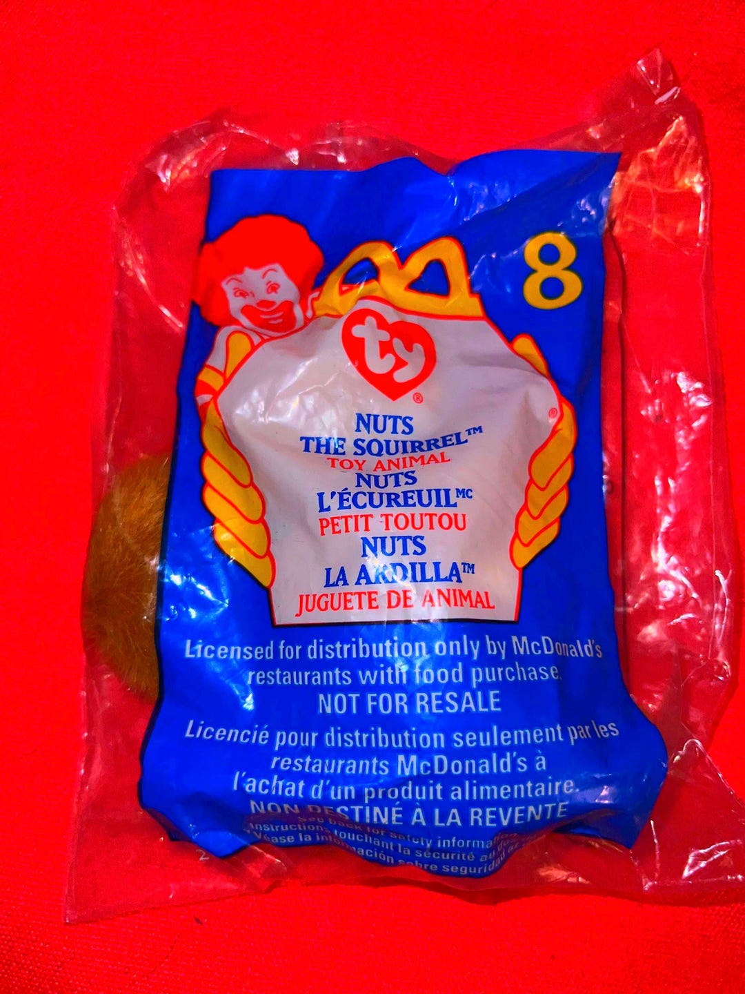 Mcdonald's Teenie Beanie Baby • Nuts the Squirrel - Etsy