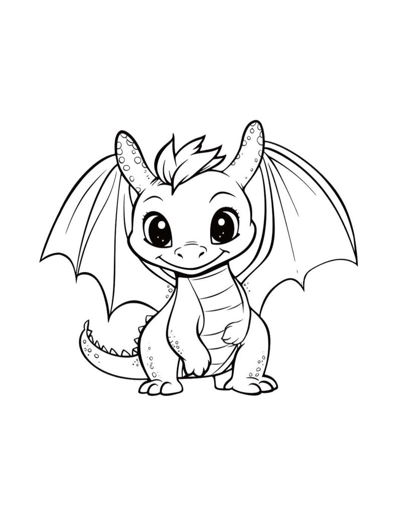 Dragon Magic Coloring Book Sheets - Etsy