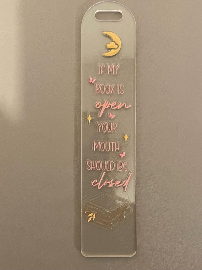 Acrylic Bookmarks - Etsy