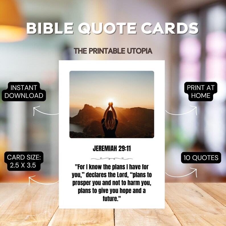 Printable Bible Quote Cards, Scripture Cards, Bible Verses, Bible ...