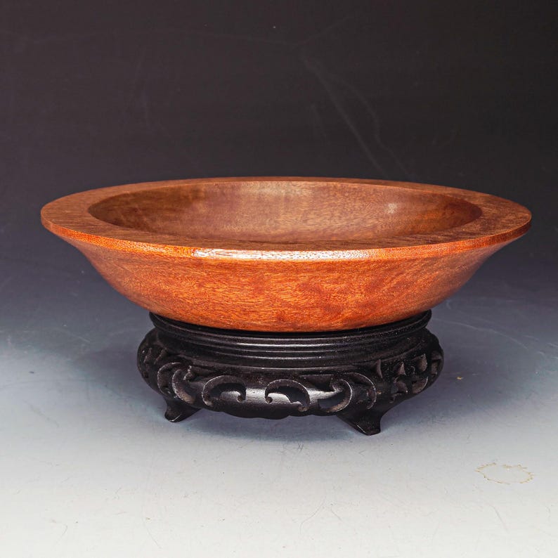 Sapele Bowl, Hand Turned Decorative Bowl - Etsy
